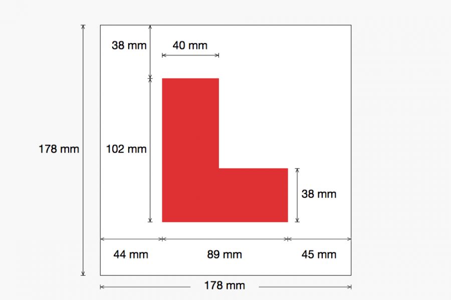 The Display of L Plates – XT Driver Training
